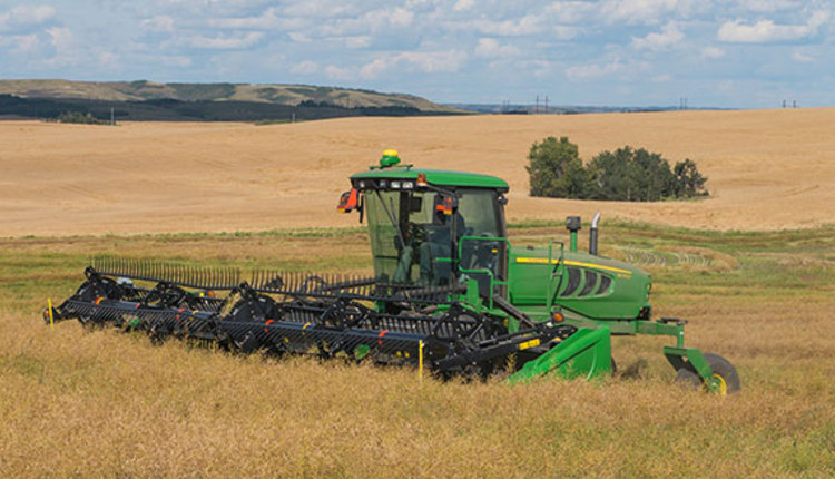 Deere unveils W155 Self-Propelled Windrower with Final Tier 4 engine