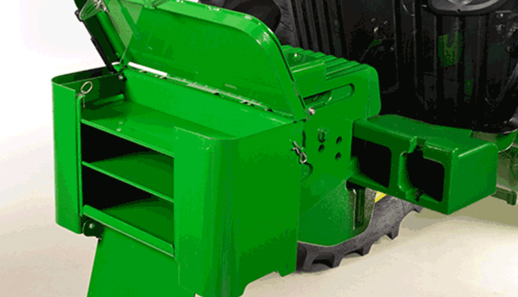 New front-mounted Tractor Toolbox offered by John Deere